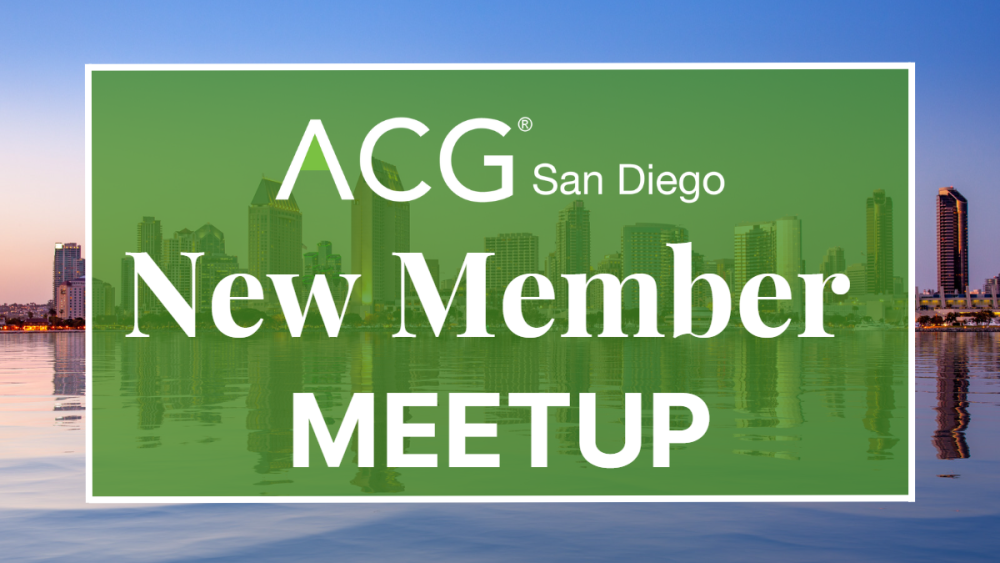 ACG San Diego | New Member Meetup - March 2024 | ACG San Diego